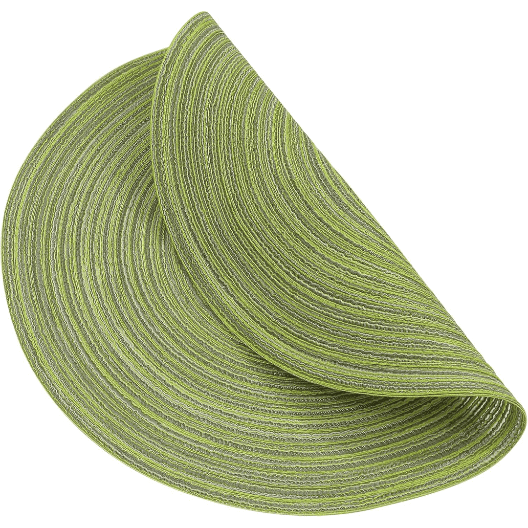 Individual Circular Tejido | Elegante, Resistente y Lavable